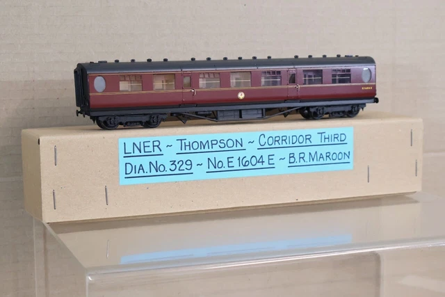 ' COMET' MODÈLES Kit Construit Br Lner Bordeaux Thompson 3rd Classe ...