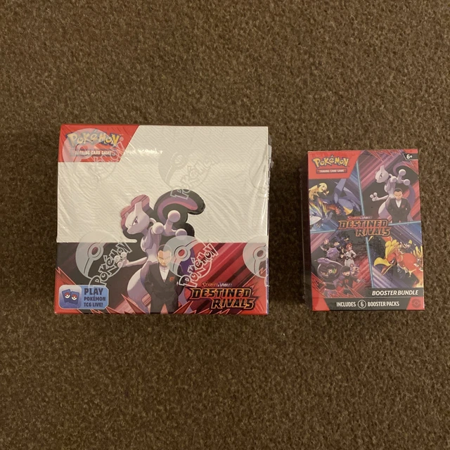 POKÉMON TCG DESTINED Rivals - Booster Display Box + Booster Bundle (42 ...
