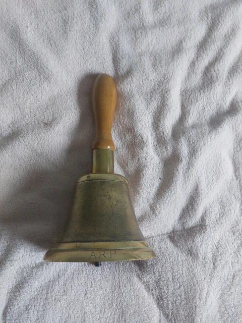 ARP BELL WW2 1939 Maker G&J Air Raid Precaution Warden Hand Bell £75.00 ...
