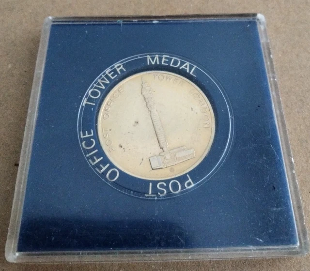 POST OFFICE TOWER Medal. 1965. Gilt CN Token. Sealed Presentation Case ...