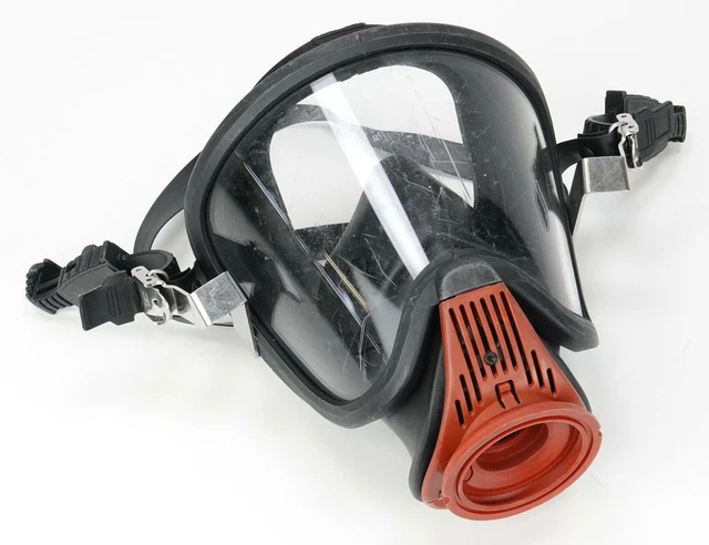 AUER MSA ULTRA Elite respirator full mask fire mask with helmet hangers ...