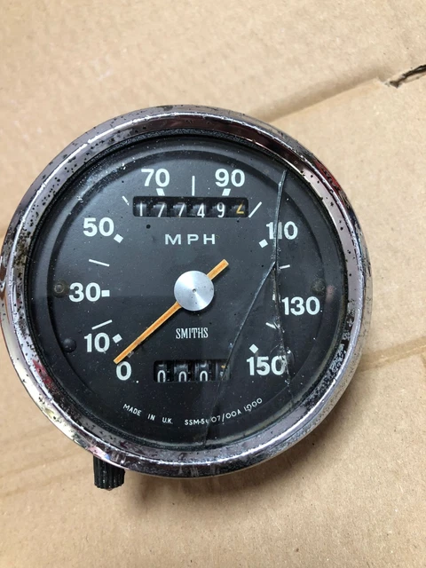 VINTAGE RARE SMITHS BSA Triumph Norton Matchless AJS speedometer 150 ...