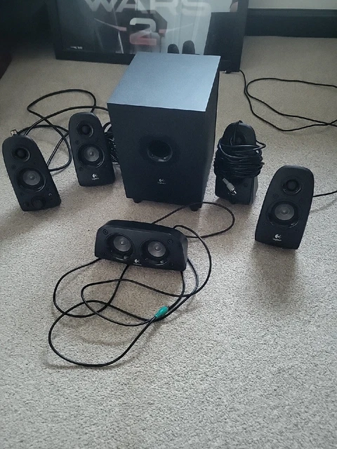 LOGITECH Z506 5.1 Surround Sound Speaker System - Black - USED - Fully Working £29.90 - PicClick UK
