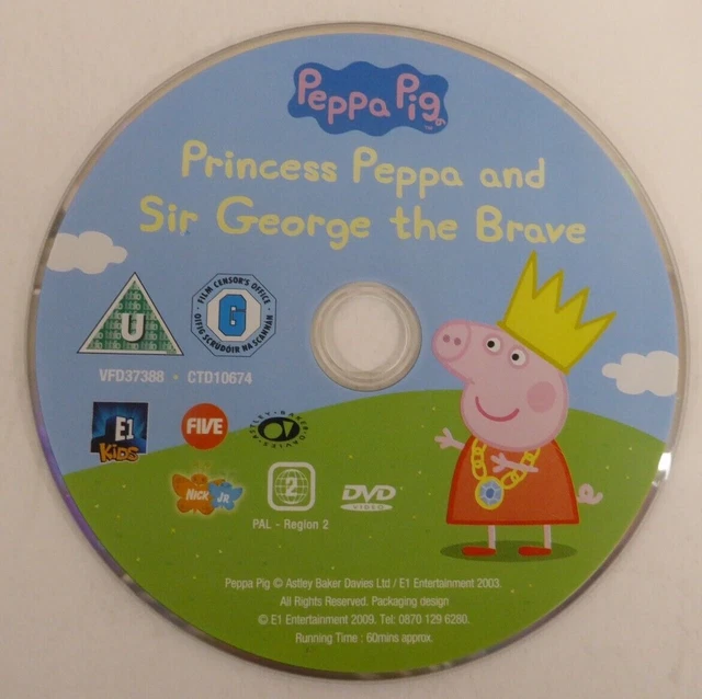 PEPPA PIG - Princess Peppa & Sir George The Brave - Dvd - No Case ...