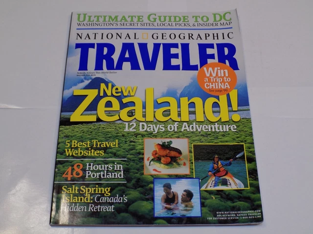 NATIONAL GEOGRAPHIC TRAVELER Magazine May June 2002 New Zealand ...