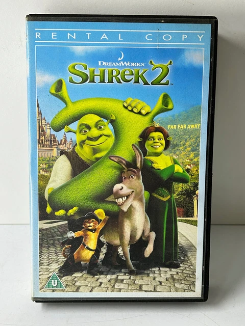 SHREK 2 BIG Box Ex Rental VHS Video Cassette Tape EUR 18,52 - PicClick IT