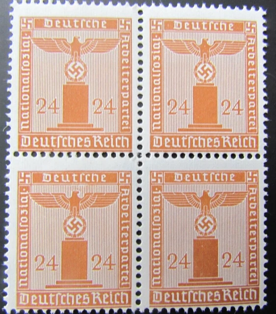1942 WW2 NAZI Germany 12 RPF Swastika Stamp Block MNH £0.79 - PicClick UK