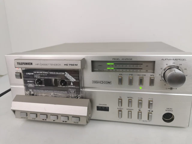 TELEFUNKEN HIFI CASETTEN Deck, Telefunken HC 750 M Tapedeck ...