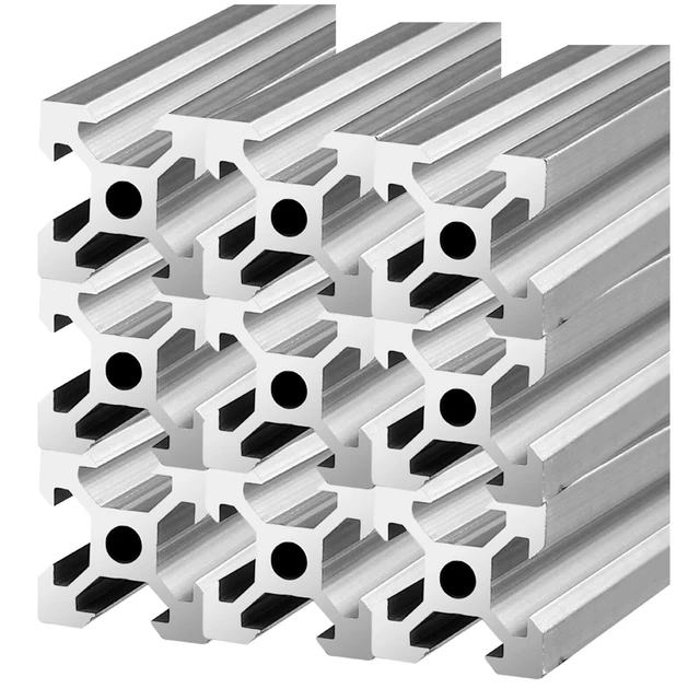 9 X 2020 Aluminum Extrusion Linear Rail Anodized V Slot 1000mm For CNC ...