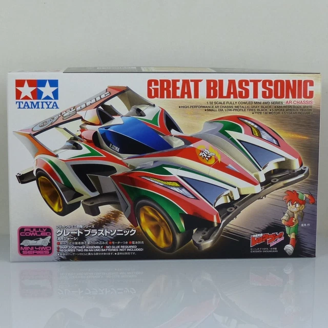 UK STOCK - Tamiya 19446 Mini 4WD Rev 1:32 Great BlastSonic AR Chassis £ ...