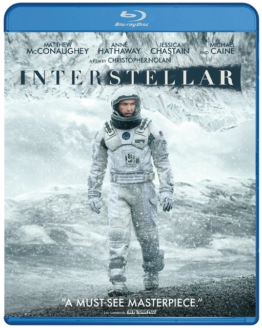 INTERSTELLAR (BLU-RAY) MCCONAUGHEY Matthew Hathaway Anne Caine Michael ...