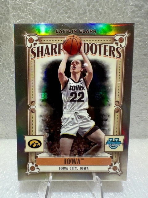 2024 BOWMAN CAITLIN Clark Sharp Shooters Ref. Iowa Hawkeyes SS-15 2 ...