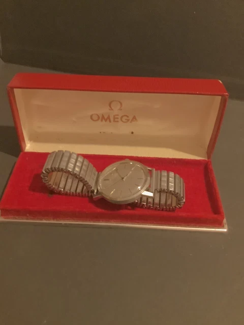 VINTAGE OMEGA DEVILLE Automatic Silver Dial Gents Watch & Original Box ...