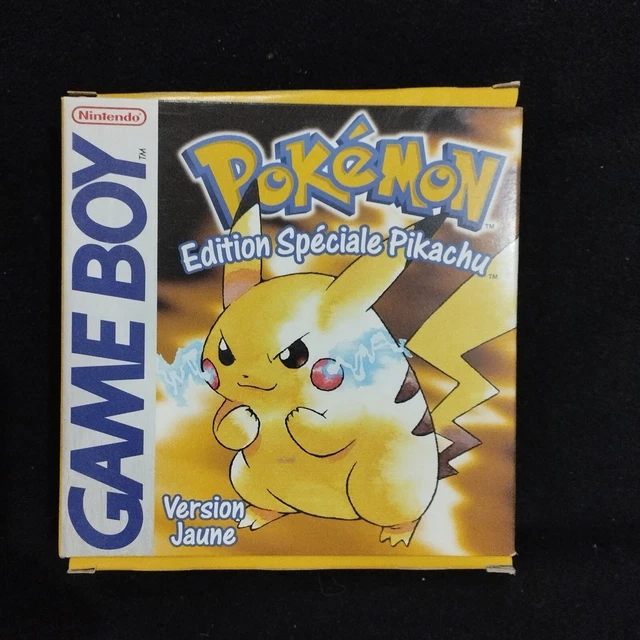 POKÉMON VERSION Jaune - Edition Spéciale Pikachu (Nintendo Game Boy ...