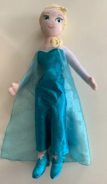 DISNEY OFFICIAL FROZEN Large 28" Queen Elsa Plush Doll Snow Princess ...