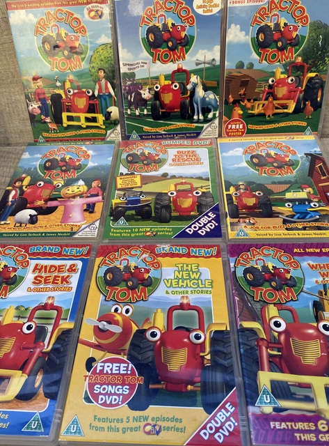 TRACTOR TOM 10 DVD SONGS To The Rescue Scarecrow Sports Day Wheezys ...