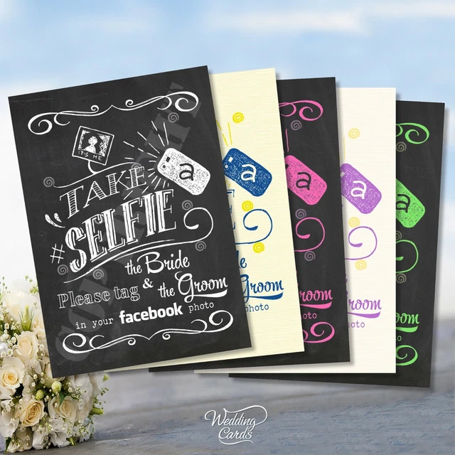 PHOTO BOOTH TAKE Selfie Station Birthday Wedding Party Props Table Card ...