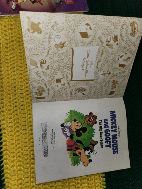 WALT DISNEY'S &MICKEY Mouse and Goofy, The Big Bear Scare" 1978 $5.97 ...