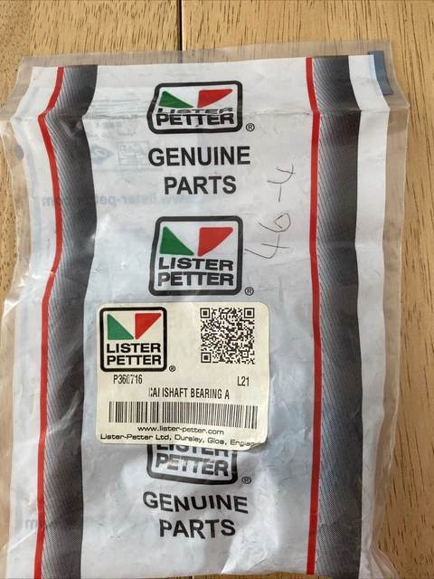 GENUINE LISTER PETTER Camshaft Bush Bearing Flywheel End 360716 £8.99 ...