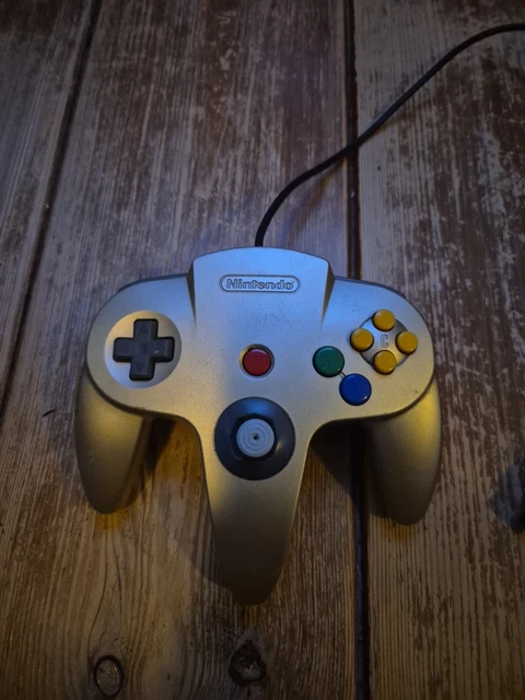 NINTENDO 64 N64 Official Gold Controller VGC £25.99 - PicClick UK