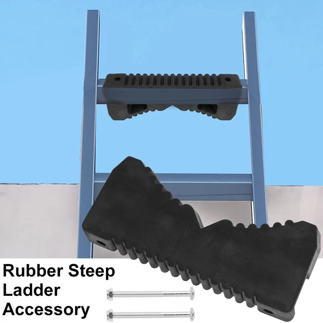 RUBBER STEEP LADDER Accessory Ladder Stabilizer with 2 Screws Ladder ...