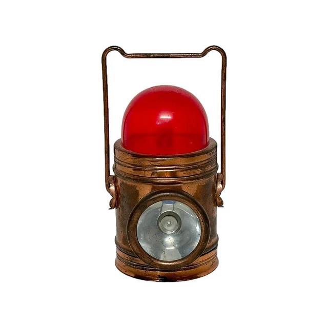 VINTAGE BACO COPPER Railroad Lantern Lamp Light $49.77 - PicClick