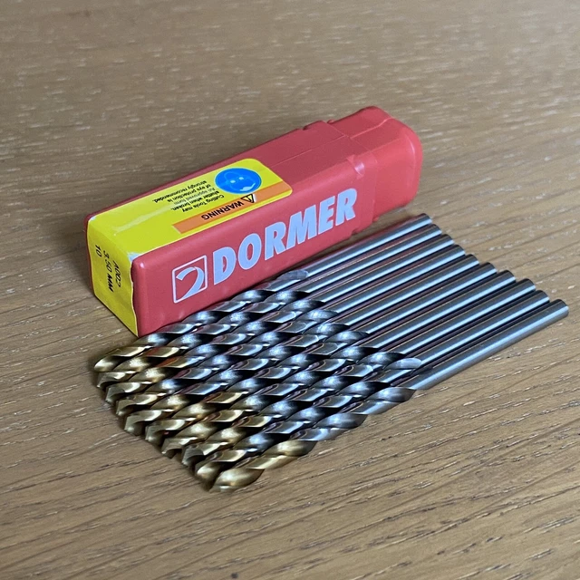 10X DORMER A002 Tin Coated HSS Jobber Drill Bits 3.5mm - Free P&P🚚📦 £11 ...