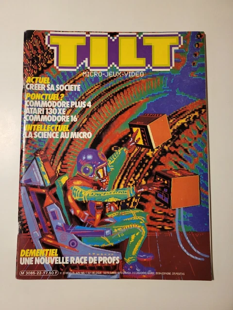 TILT MAGAZINE NO 22 Juin 1985 Jeux Vidéo Micro Retro Gaming Etat ...