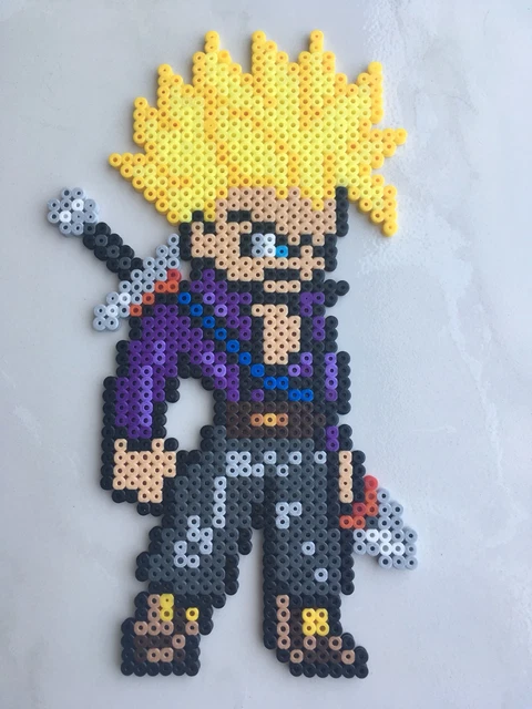 PIXEL ART / Dragon Ball Trunks Super Saien Ironing Beads £5.26 ...