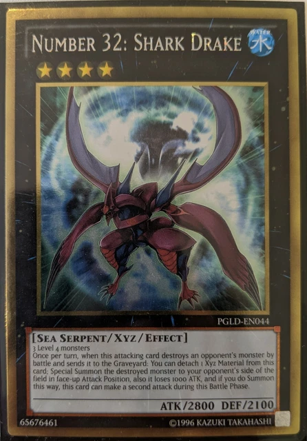 YUGIOH NUMBER 32: Shark Drake Gold Rare PGLD-EN044 NM $3.45 - PicClick AU