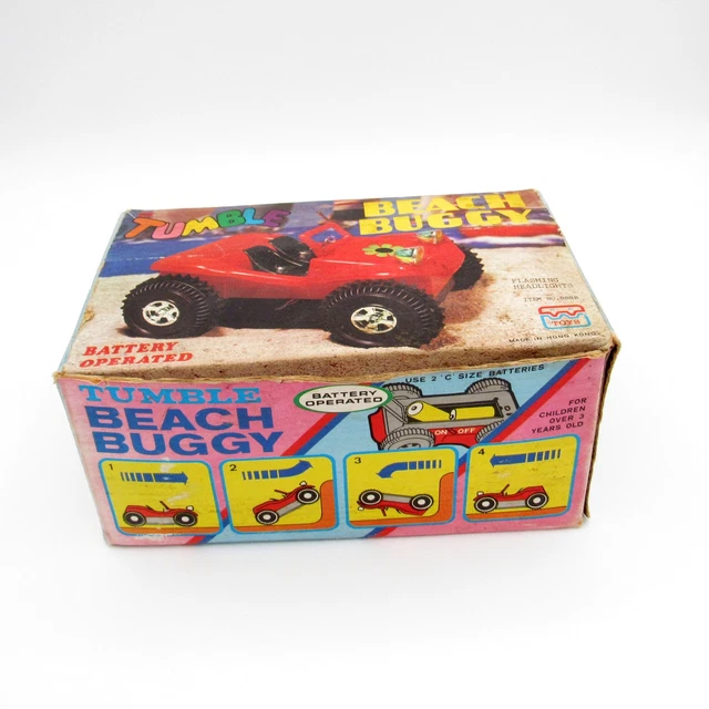 Vintage Tumble Beach Buggy Battery Operated Original Box Blue £14 28