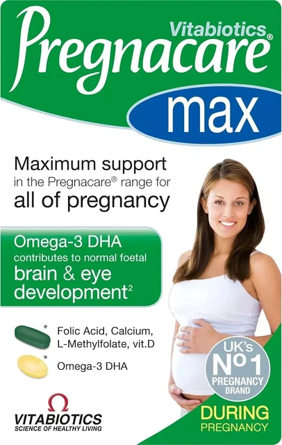 VITABIOTICS PREGNACARE MAX 84 Tablets/Capsules Plus Omega-3. EXP:09/ ...