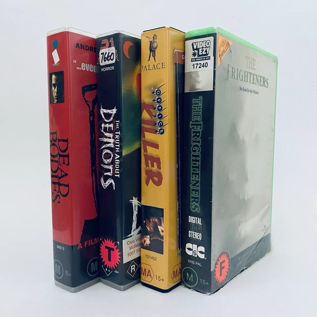 THRILLER HORROR VHS Lot Various Movies Video Tapes Rare Big Box Bulk ...