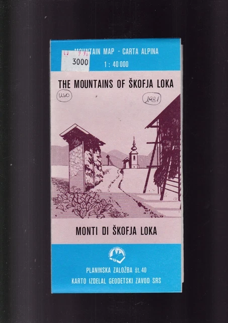 MAP MAP MAP Slovenia : Mountains Of Skofja Loka 1:40000 £9.91 - PicClick UK