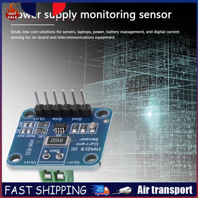 HW-831 INA219 I2C Bi-Directional Current Power Monitoring Sensor Module ...