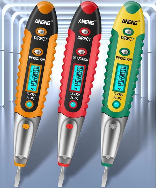 ANENG AC/DC NON-CONTACT LCD Electric Test Pen Voltage Digital Detector ...