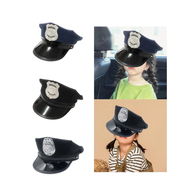 CHILDREN POLICE HAT Police Costume Accessory Photo Prop £9.17 - PicClick UK