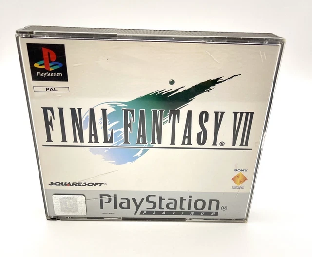 FINAL FANTASY 7 VII Ps1 Psx Sony PlayStation 1 Testato Platinum #2 Pal ...