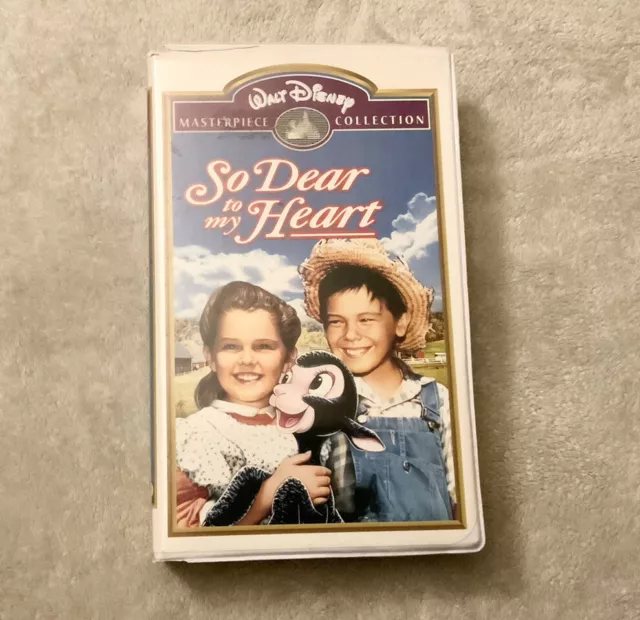 So Dear To My Heart Vhs Disney Masterpiece Collection Clam Shell Burl