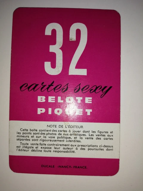 JEU DE 32 carte belote piquet ducal nancy france EUR 10,50 - PicClick FR