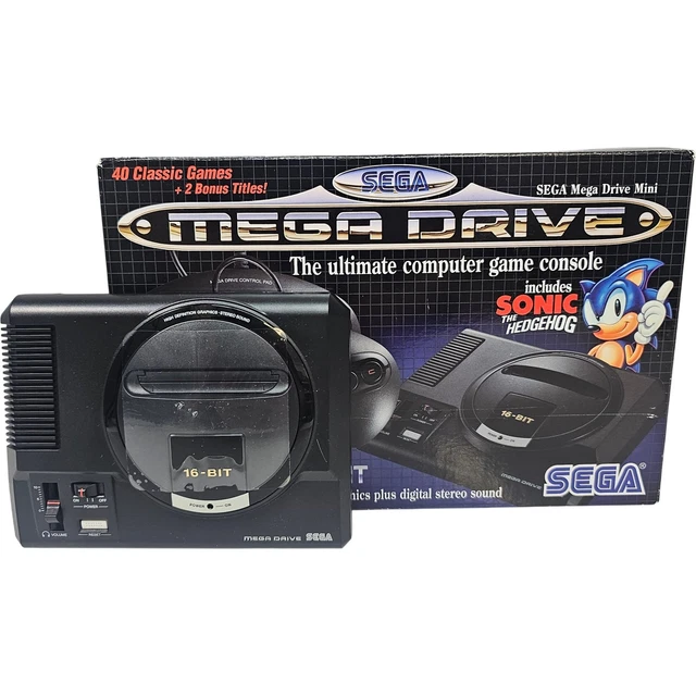 SEGA MEGA DRIVE Mini Console Includes Sonic 16-Bit 40 Classic Games £89 ...