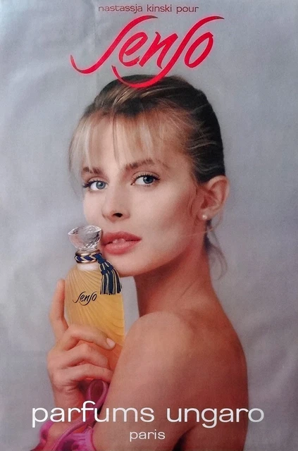 AFFICHE PUBLICITAIRE PARFUM UNGARO senso (Nastassja Kinski) 120 x 176 ...