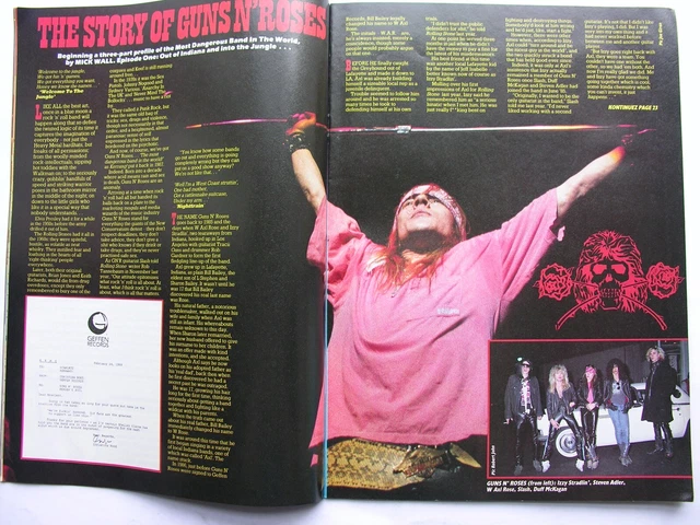 KERRANG 229 MARCH 11 1989 Guns N’Roses Anthrax Alexa Acid Reign Little ...