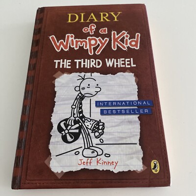 THE THIRD WHEEL (Diary of a Wimpy Kid book 7) by Jeff Kinney (Hardcover ...