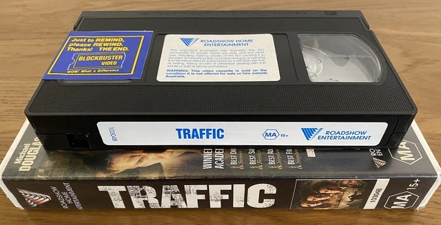 TRAFFIC MOVIE VHS Big Box Blockbuster ExRental Roadshow Video Thriller ...