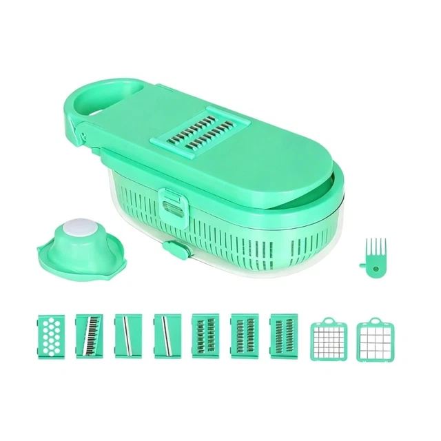 MULTIPURPOSE 8 KITCHEN Gadget Vegetable Slicers Cheese Grater Delicate ...