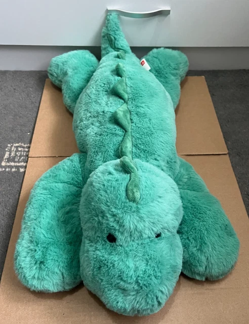 AURORA GREEN LAYING Down Dinosaur Soft Toy Plush 22" £12.99 - PicClick UK