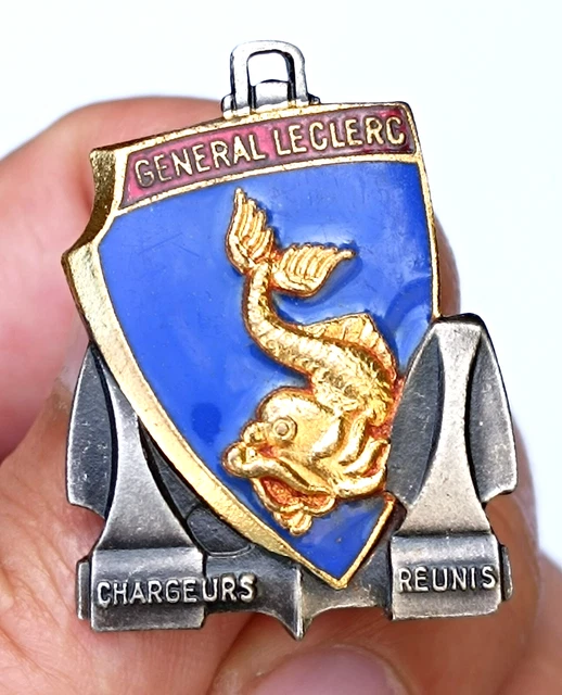 INSIGNE GÉNÉRAL LECLERC Chargeurs Réunis Augis Lyon marine navy French ...