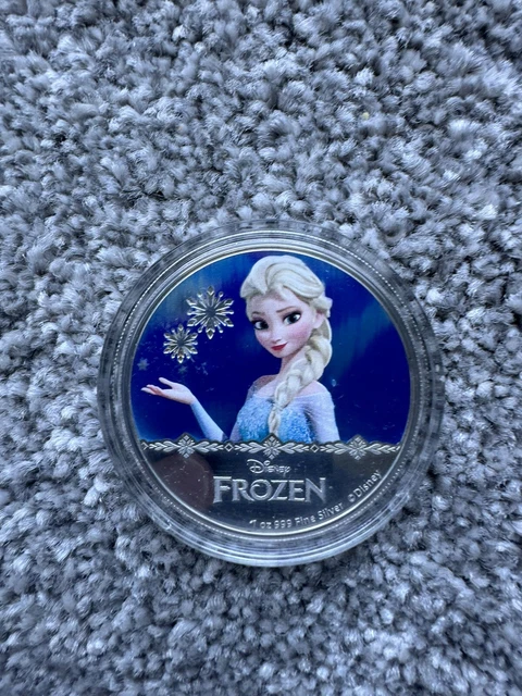 DISNEYS ELSA FROM Frozen 1oz Silver Proof Coin £75.00 - PicClick UK