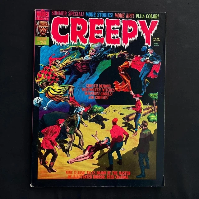 CREEPY - NUMBER 74 - Comic Book - Warren - 1975 Vintage Horror Magazine ...